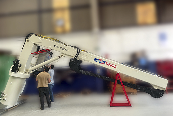 Crane for the Icelandic Research vessel delivered - Naust Marine